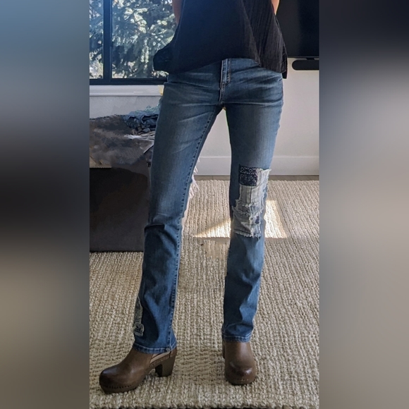 Sundance | Jeans | Sundance Magnolia Patchwork Straight Leg Jeans Sz 27 ...
